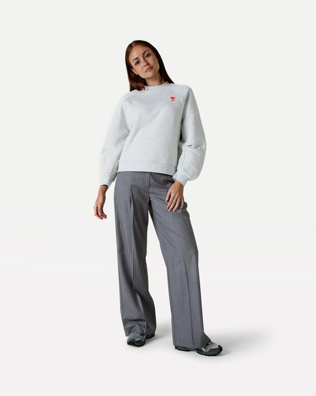 Mimi top & Moore pleated pin stripe pants – Another-Label